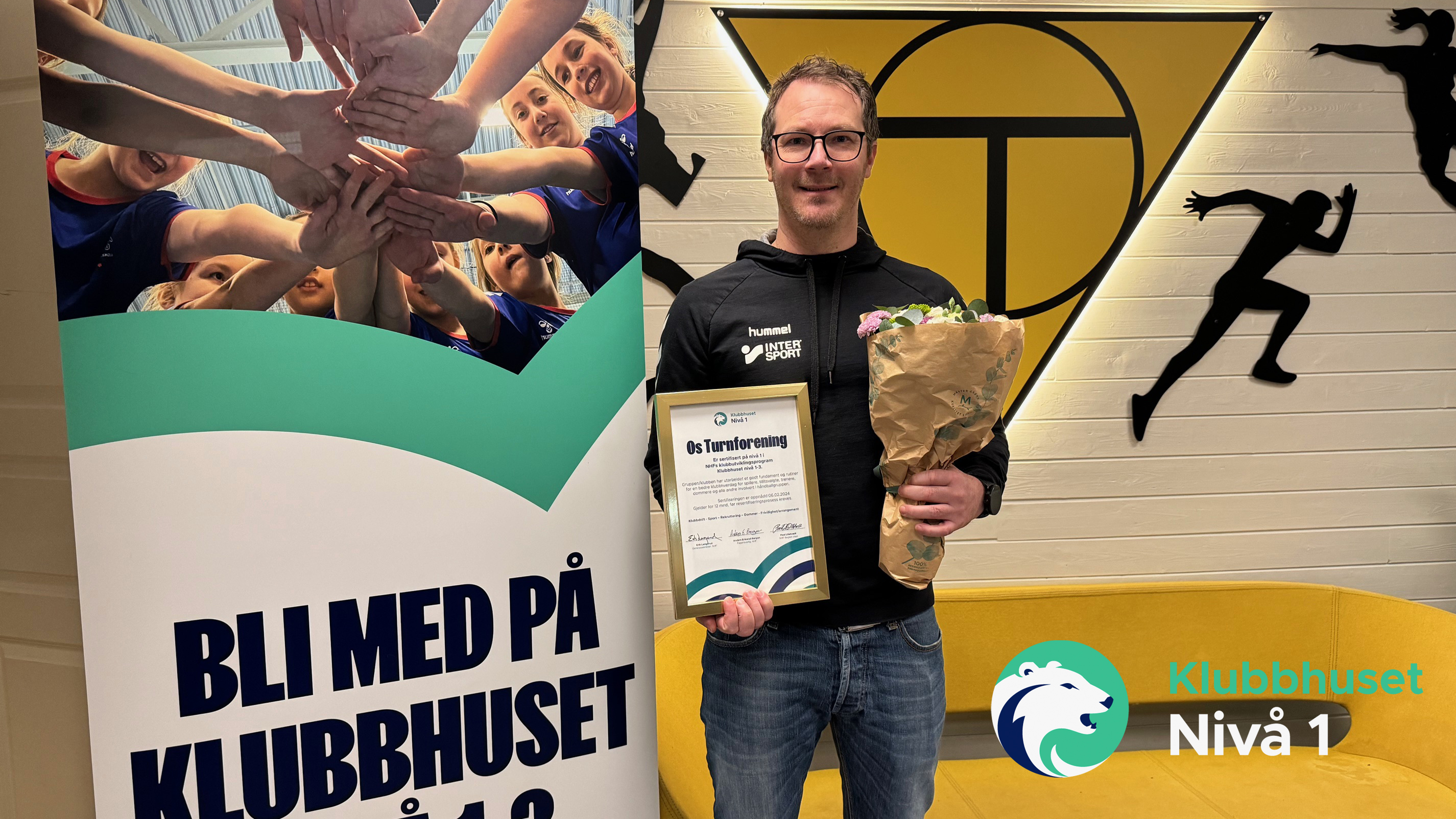 Os Turnforening er Klubbhuset Nivå 1 klubb! | handball.no